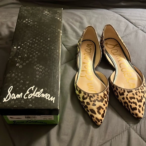 Sam Edelman | Shoes | Sam Edelman Leopard Flats 95 | Poshmark